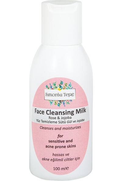 Limonlu Tepe Yüz Temizleme Sütü - Gül ve Jojoba