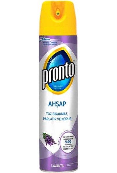 Pronto Mobilya ve Ahşap Parlatıcısı Lavanta 300 ml Pronto Mobilya ve Ahşap Parlatıcısı Lavanta 300 ml