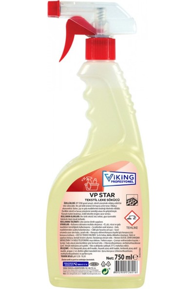 Viking Profesyonel Vp Star Tekstil Leke Sökücü - 750 ml Viking Profesyonel Vp Star Tekstil Leke Sökücü - 750 ml