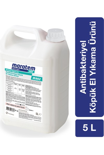 Maratem M902 Antibakteriyel Köpük El Yıkama Ürünü