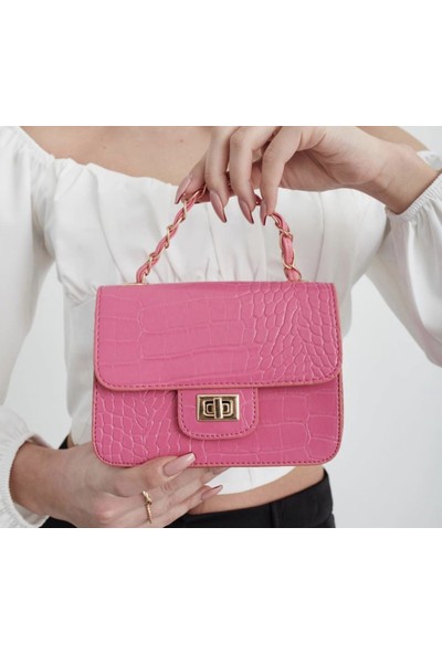 Kroko Desenli Çanta