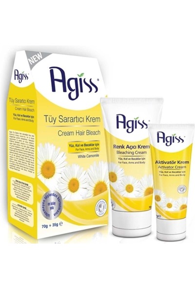 Agiss Doğal Papatya Özlü Tüy Sarartıcı Krem Set 70GR + 35GR