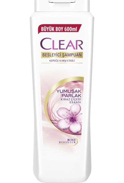 Clear Besleyici Şampuan Kepeğe Karşı Etkili Yumuşak ve Parlak Saçlar 600 ml
