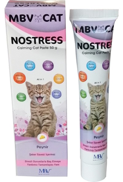 Hepsinetten Bilişim Mbv Cat Nostress Stres Giderici Macun 50 gr