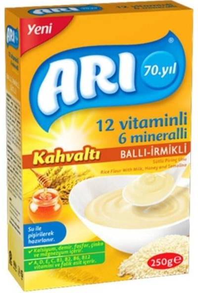 Arı Mama Sütlü Ballı Irmikli Kahvaltı 250 gr