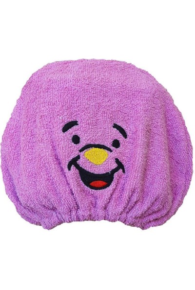 Jung Çocuk Kids Düğmeli Havlu Saç Kurulama Bonesi Saç Havlusu