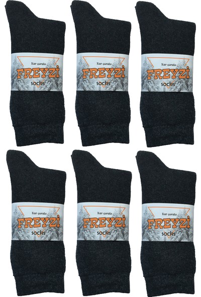 Erkek Kışlık Çorap Kalın Doğal Pamuklu 12 Çift