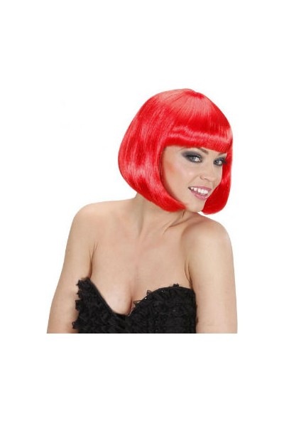 Ega Toptan Küt Peruk - Kırmızı