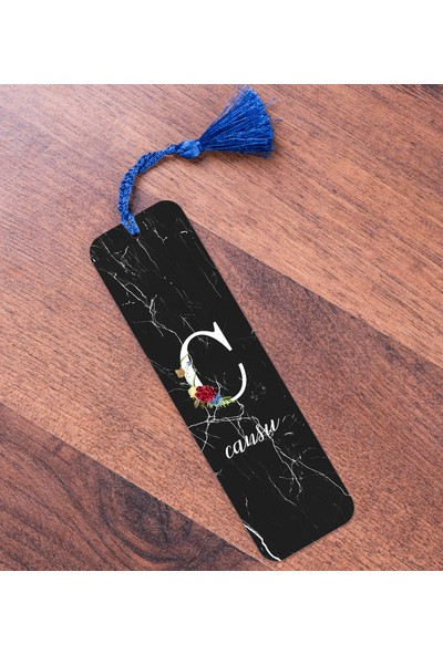 Hediye Dükkanı Kişiye Özel Siyah Mermer Desenli Isimli Kitap Ayracı Hediye Dükkanı Kişiye Özel Siyah Mermer Desenli Isimli Kitap Ayracı