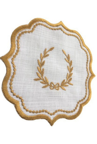 Kev Tasarım Kokteyl Peçetesi Taç Desenli