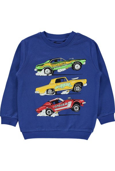 Civil Boys Erkek Çocuk Sweatshirt 2-5 Yaş Saks Mavisi