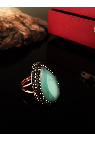 Shoecide Doğaltaş Kadın Kedigözü Taşı Rose Altın Kaplama Ayarlanabilir Yüzük KRB237 Shoecide Doğaltaş Kadın Kedigözü Taşı Rose Altın Kaplama Ayarlanabilir Yüzük KRB237