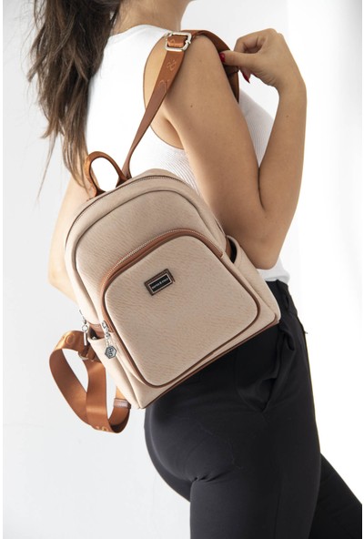 Silver & Polo Silver Polo Nut Tek Bölmeli Kadın Sırt Çantası SP1035