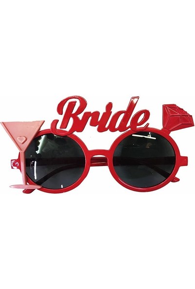 Amazeus Parti Aksesuar Kırmızı Renk Bride Yazılı Bekarlığa Veda Partisi Gelin Gözlüğü Amazeus Parti Aksesuar Kırmızı Renk Bride Yazılı Bekarlığa Veda Partisi Gelin Gözlüğü