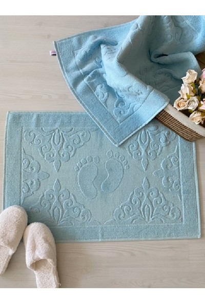 Femm Havlu 2'li Ayak Havlusu Seti Mavi