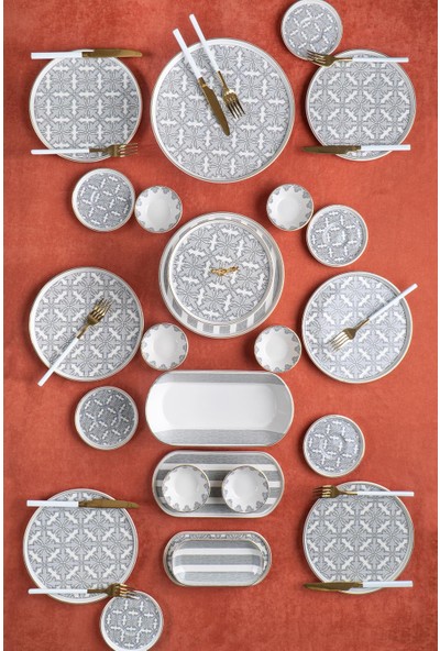 Acar Tiamon 6 Kişilik 24 Parça Brunch Set Acar Tiamon 6 Kişilik 24 Parça Brunch Set