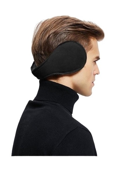 Vintage Atelier Yün Kulaklık ( Siyah )