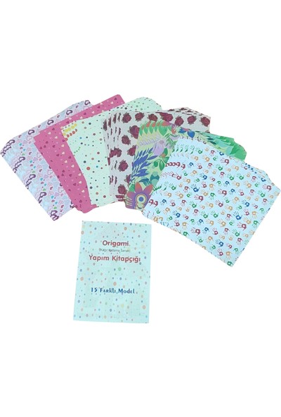 Karışık Desenli (6 Desen 5'er Adet) Origami Başlangıç Seti 15X15 cm