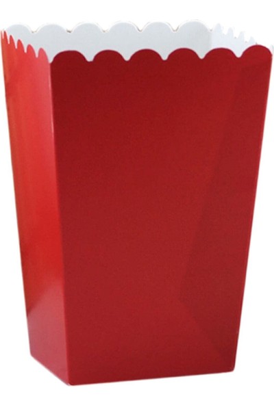 Renkli Parti Kırmızı Mısır Kutusu/popcorn 8 Adet Renkli Parti Kırmızı Mısır Kutusu/popcorn 8 Adet