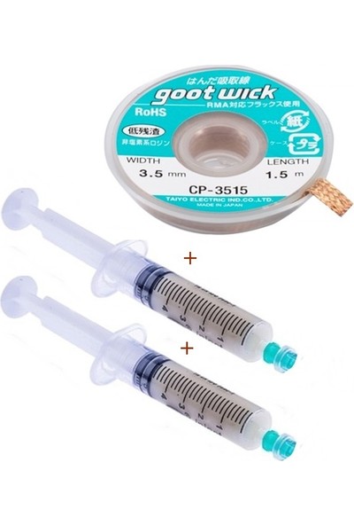 Goot Wick CP-2515 Lehim Sökme Teli 3.5 mm 1,5 M Goot Wick CP-2515 Lehim Sökme Teli 3.5 mm 1,5 M
