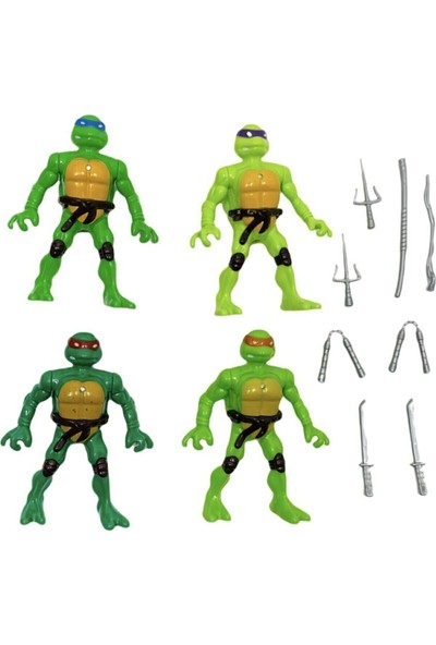 Ninja Turtles Kaplumbağalar 4 Lü Figür Oyuncak Ninja Turtles Kaplumbağalar 4 Lü Figür Oyuncak