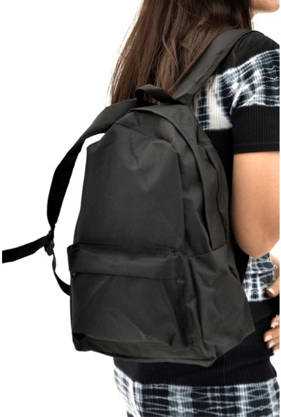 Butikburuc Kadın Siyah Iki Bölmeli Spor Sırt Çantası