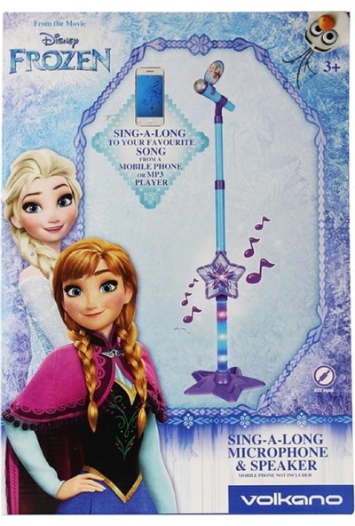 Volkano Disney Frozen Karlar Ülkesi Ayaklı Mikrofon Seti Karaokeli Işıklı Lisanslı DY-10701-FR Volkano Disney Frozen Karlar Ülkesi Ayaklı Mikrofon Seti Karaokeli Işıklı Lisanslı DY-10701-FR