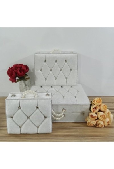 Ceyyiz Söz Nişan Bohça Gelin Düğün Çeyiz Sandığı 3lü 0564 Ekru Ceyyiz Söz Nişan Bohça Gelin Düğün Çeyiz Sandığı 3lü 0564 Ekru