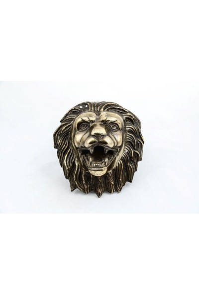 Amazeus Zamak’tan Dekoratif Duvara Asmalı Aslan Kafası Büstü 26 cm Amazeus Zamak’tan Dekoratif Duvara Asmalı Aslan Kafası Büstü 26 cm