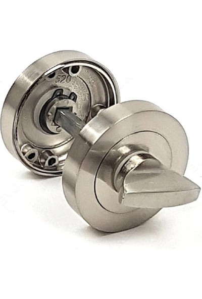 Binbirreyon Mandallı Kapı Rozeti Nikel Wc Kapı Ayarlı Vidalı BJ016 Binbirreyon Mandallı Kapı Rozeti Nikel Wc Kapı Ayarlı Vidalı BJ016