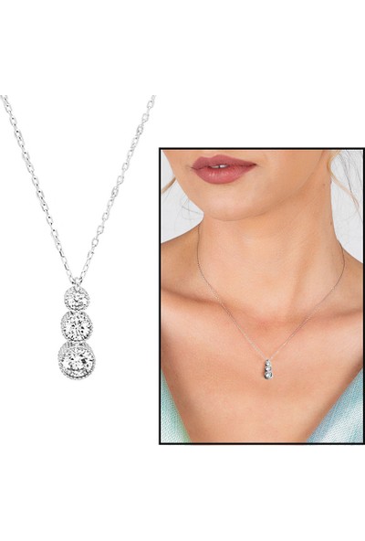 Tesbihane Starlight Diamond Zirkon Taşlı Gözyaşı Tasarım 925 Ayar Gümüş Kadın Kolye Tesbihane Starlight Diamond Zirkon Taşlı Gözyaşı Tasarım 925 Ayar Gümüş Kadın Kolye