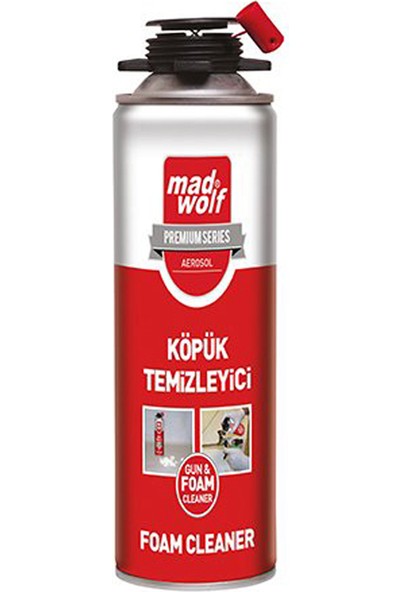 Mad Wolf Poliüretan PU Köpük Temizleyici Sprey 500 ml Premium Series Mad Wolf Poliüretan PU Köpük Temizleyici Sprey 500 ml Premium Series
