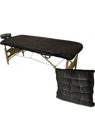 Cosmonis Sedye Örtüsü Siyah Renkli 100 Adet 80*220 cm Çift Tarafı Lastikli