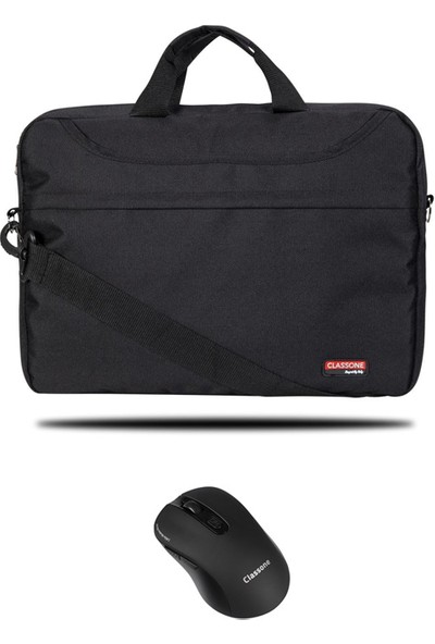 Classone TL2561 15,6 Inç Uyumlu Laptop Notebook El Çantası + Kablosuz Mouse