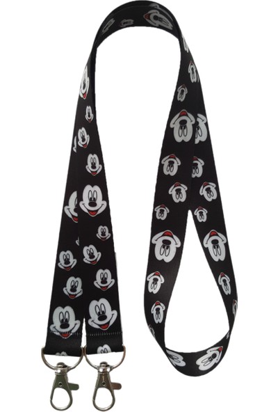 Mickey Mouse Yaka Kartı - Boyun Askı Ipi