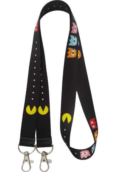 Pac Man Yaka Kartı - Boyun Askı Ipi