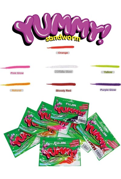 Fujın Yummy Sandworm 7cm Lrf Silikonu