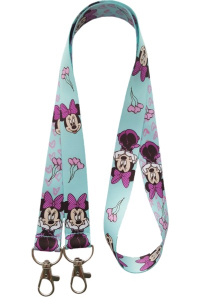 Minnie Mouse Yaka Kartı - Boyun Askı Ipi