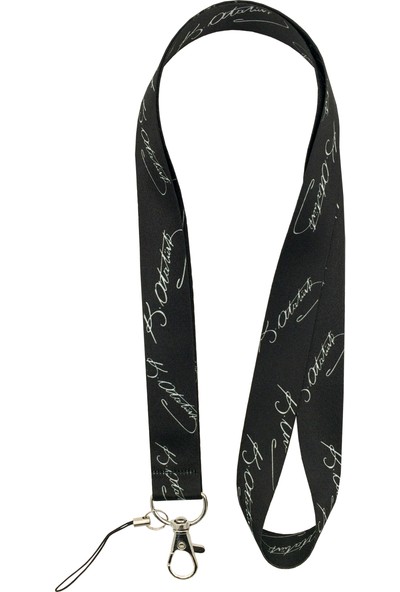 Kemal Atatürk (Siyah) Yaka Kartı - Boyun Askı Ipi