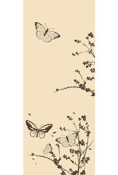 Duvar Dekor Kelebek Çiçek Desenli Buzdolabı Beyaz Eşya Sticker 031 Duvar Dekor Kelebek Çiçek Desenli Buzdolabı Beyaz Eşya Sticker 031