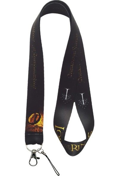 Yüzüklerin Efendisi Yaka Kartı - Boyun Askı Ipi