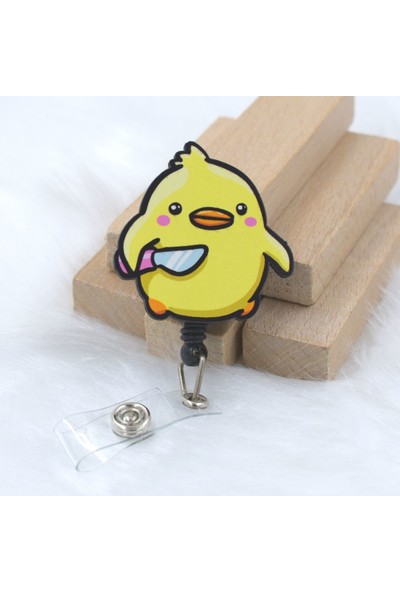 Belalı Civciv Desenli Yoyo Kartlık