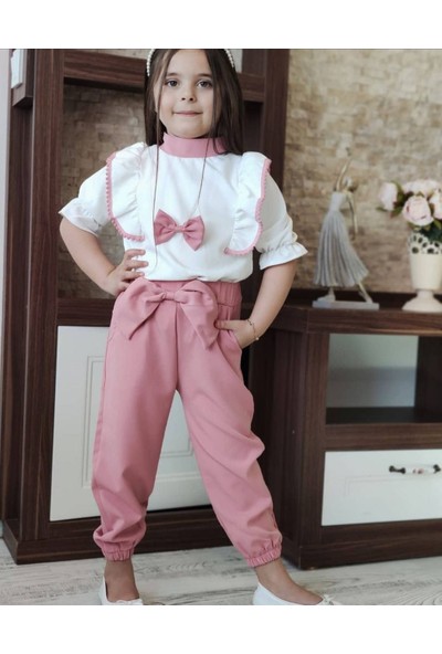 Kız Çocuk Pembe Alt Üst Takım