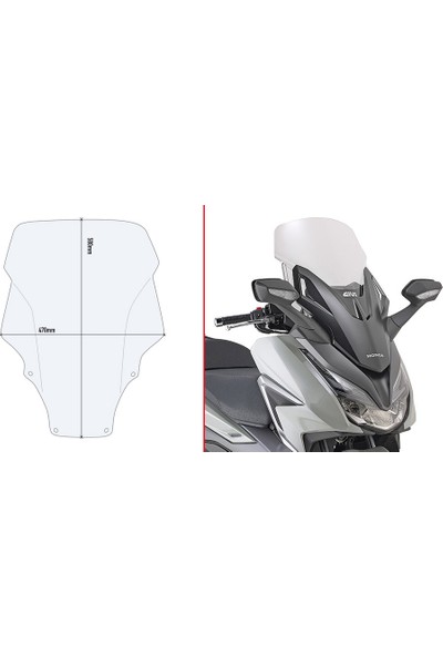 Givi D1187ST Honda Forza 250 (21) Rüzgar Si̇perli̇k Givi D1187ST Honda Forza 250 (21) Rüzgar Si̇perli̇k