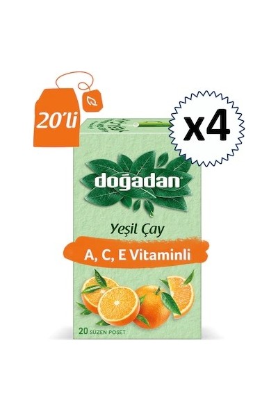 Doğadan A,c,e Vitaminli Yeşil Çay 20'li