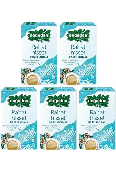 Rahat Hisset Passifloralı 18 Süzen Poşet 5'li