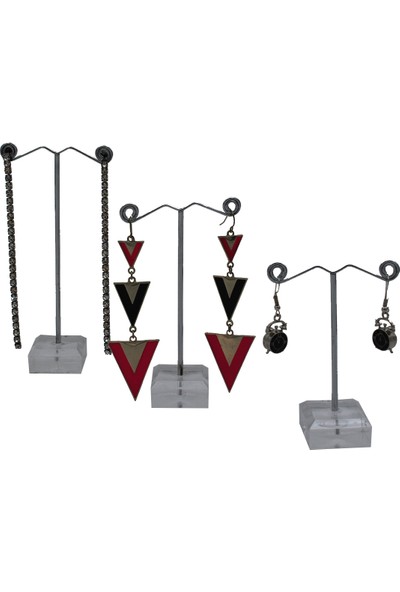 Standmarket Küpe Standı Metal Mini 3'lü Set Standmarket Küpe Standı Metal Mini 3'lü Set