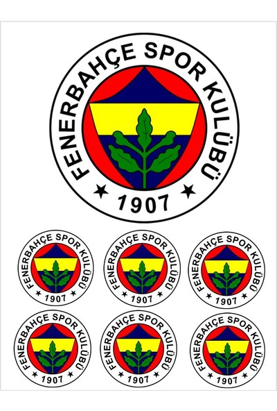 Yenilebilir Pasta Resmi Pirinç Kağıdından Fenerbahçe 6-8-10 Kişilik Pastaya Uygun 16 cm Yenilebilir Pasta Resmi Pirinç Kağıdından Fenerbahçe 6-8-10 Kişilik Pastaya Uygun 16 cm