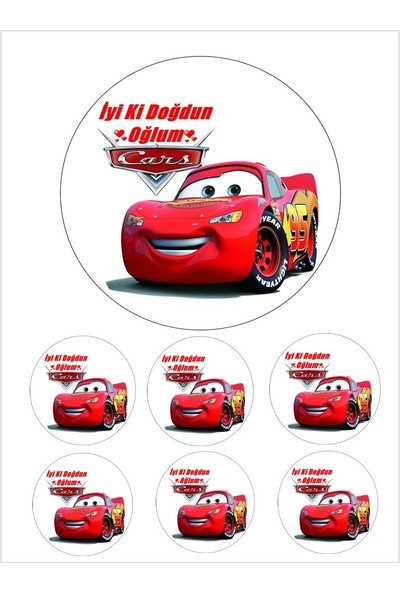 Yenilebilir Pasta Resmi Pirinç Kağıdından Şimşek Meccuen 6-8-10 Kişilik Pastaya Uygun 16 cm Yenilebilir Pasta Resmi Pirinç Kağıdından Şimşek Meccuen 6-8-10 Kişilik Pastaya Uygun 16 cm