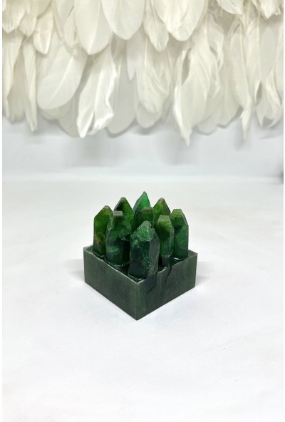 Natuur Collection 1881 Zümrüt Doğal Taş Sabunu Egzotik Orman Yoğun Kokulu El Yapımı Doğal Lüks Dekoratif Sabun